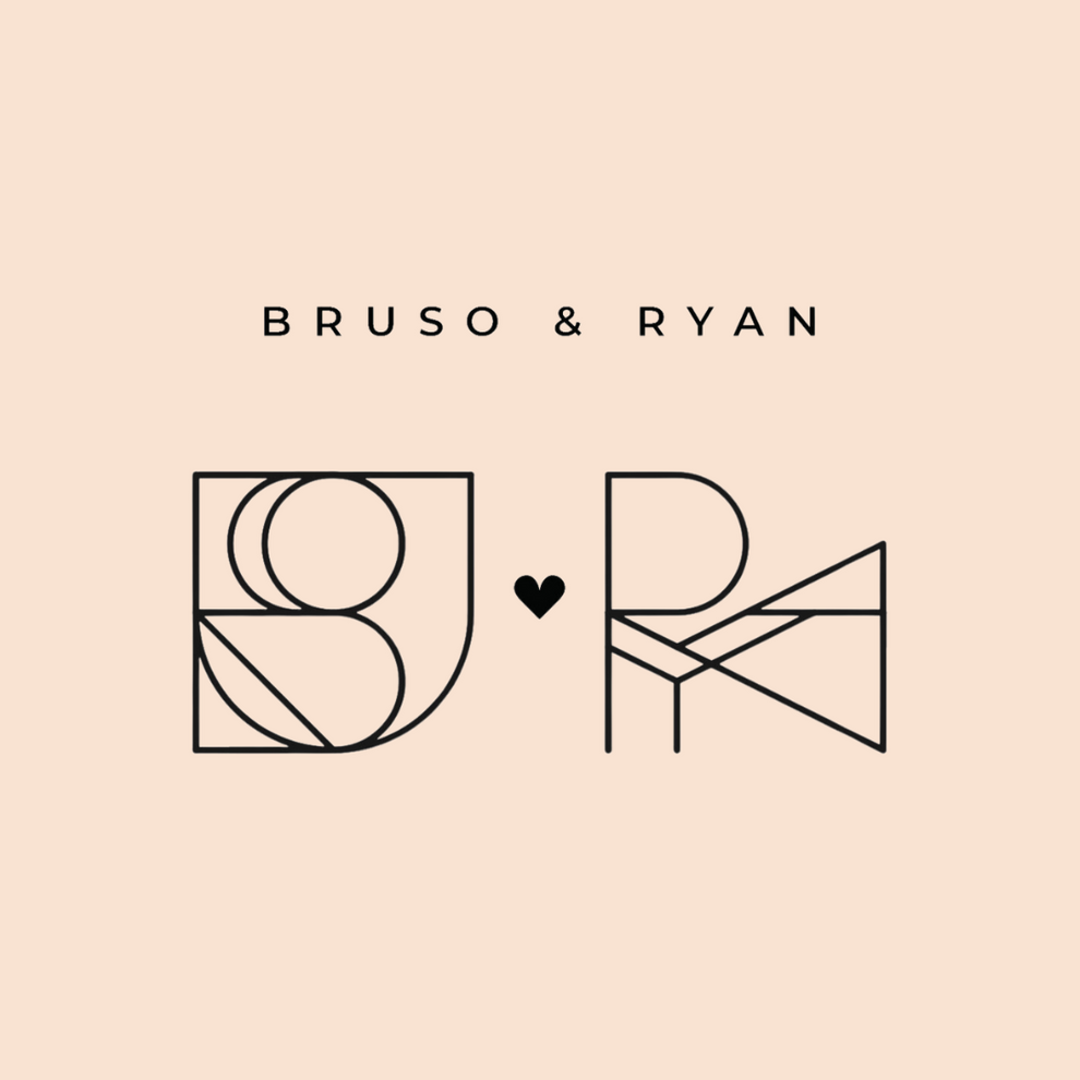 Custom Monogram Name Logo Design for Couples – Peaché Studio