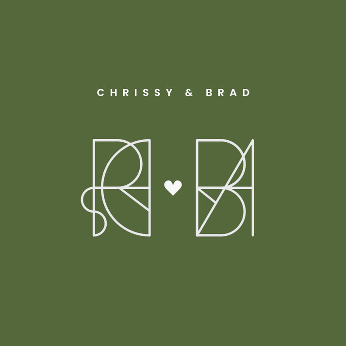 Custom Monogram Name Logo Design for Couples – Peaché Studio