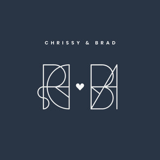 Custom Monogram Name Logo Design for Couples – Peaché Studio