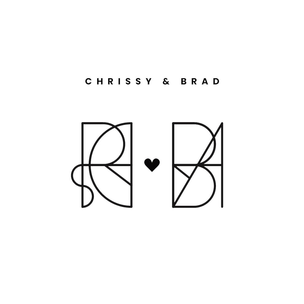 Custom Monogram Name Logo Design for Couples – Peaché Studio