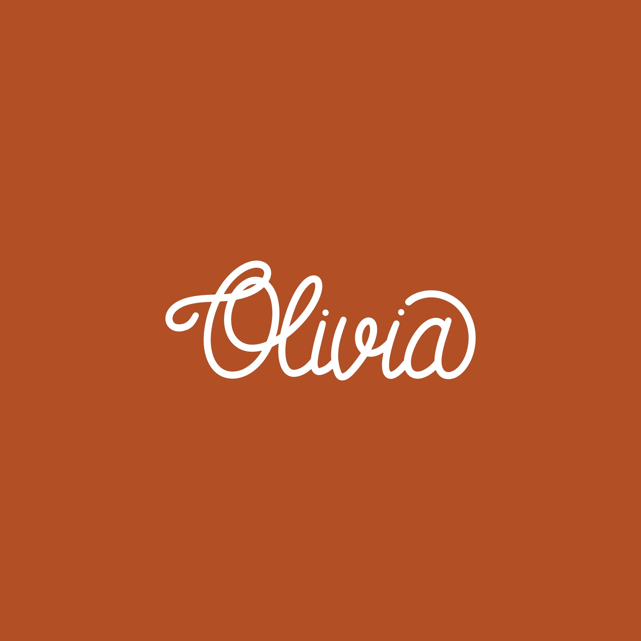 Custom Cursive Name Logo Design – Peaché Studio