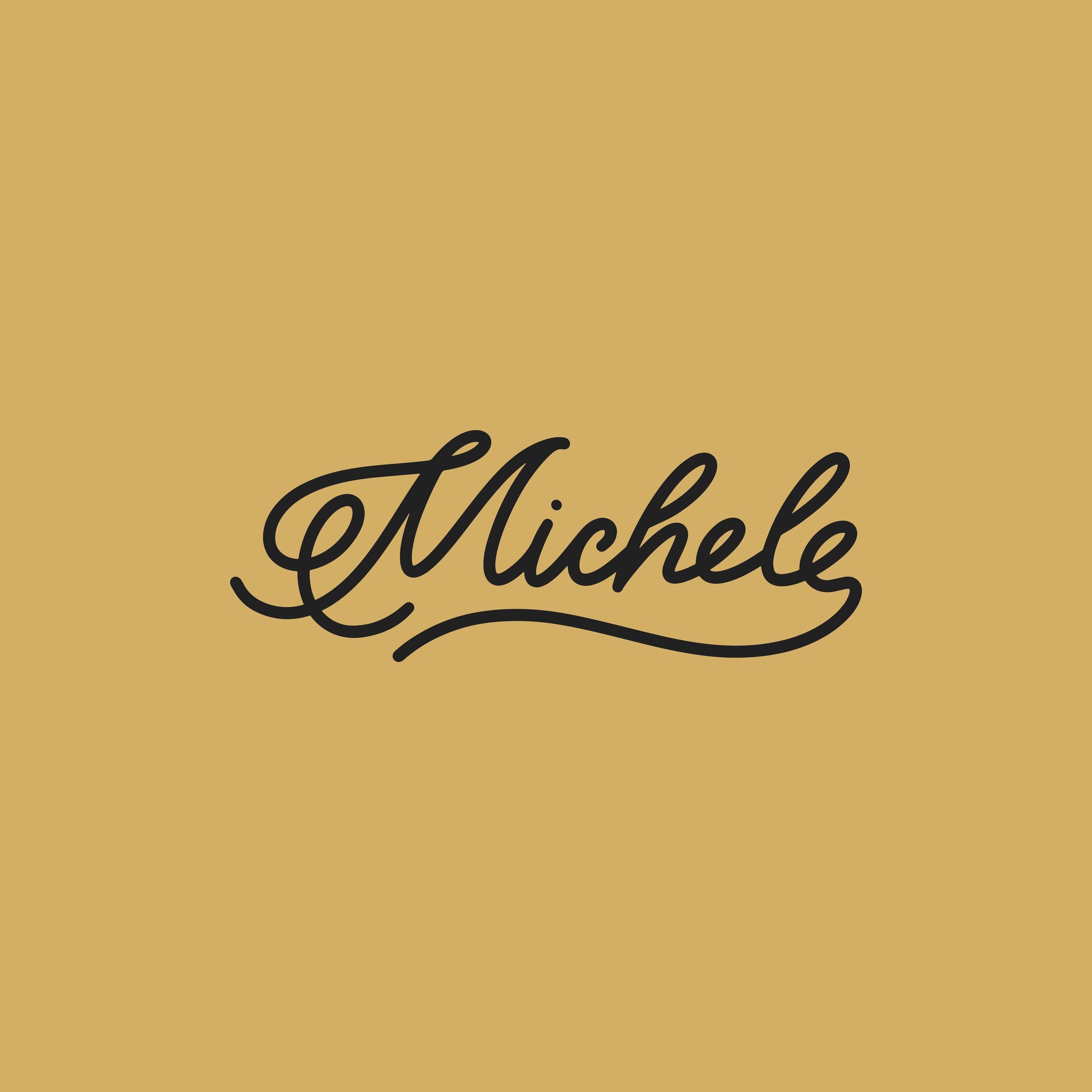 Custom Cursive Name Logo Design – Peaché Studio