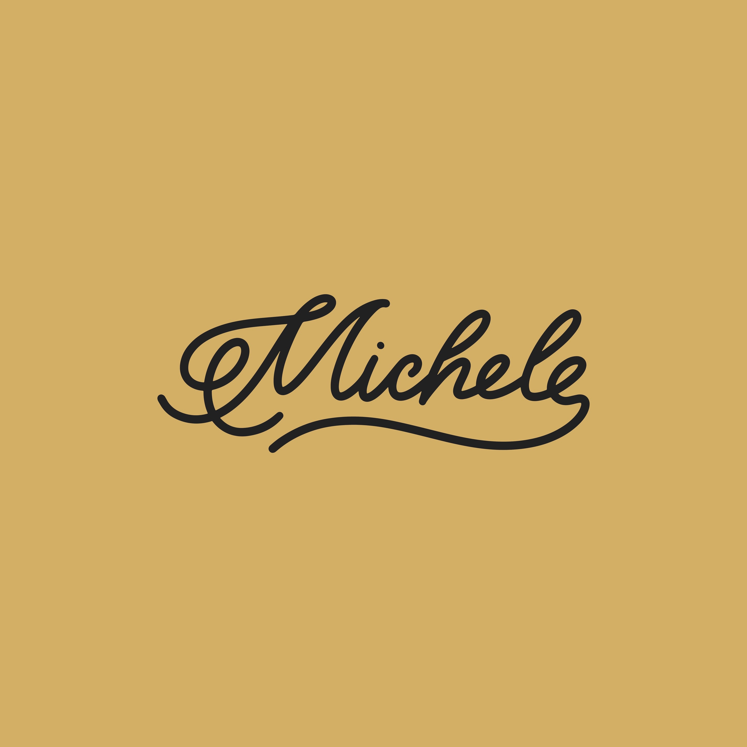 Custom Cursive Name Logo Design – Peaché Studio
