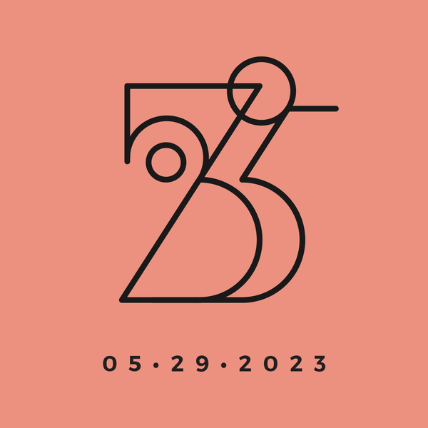 Custom Number Monogram Logo Design – Peaché Studio